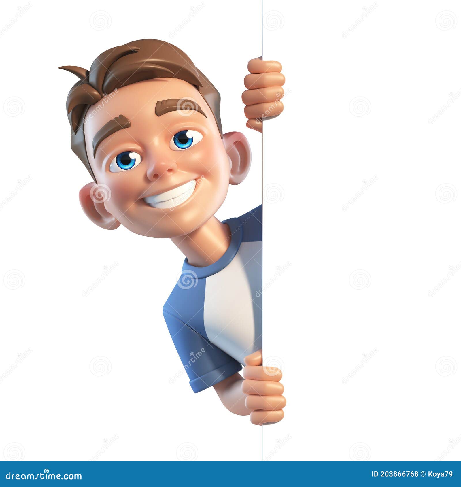 Young Men From Behind Cartoon Vector | CartoonDealer.com #44310511