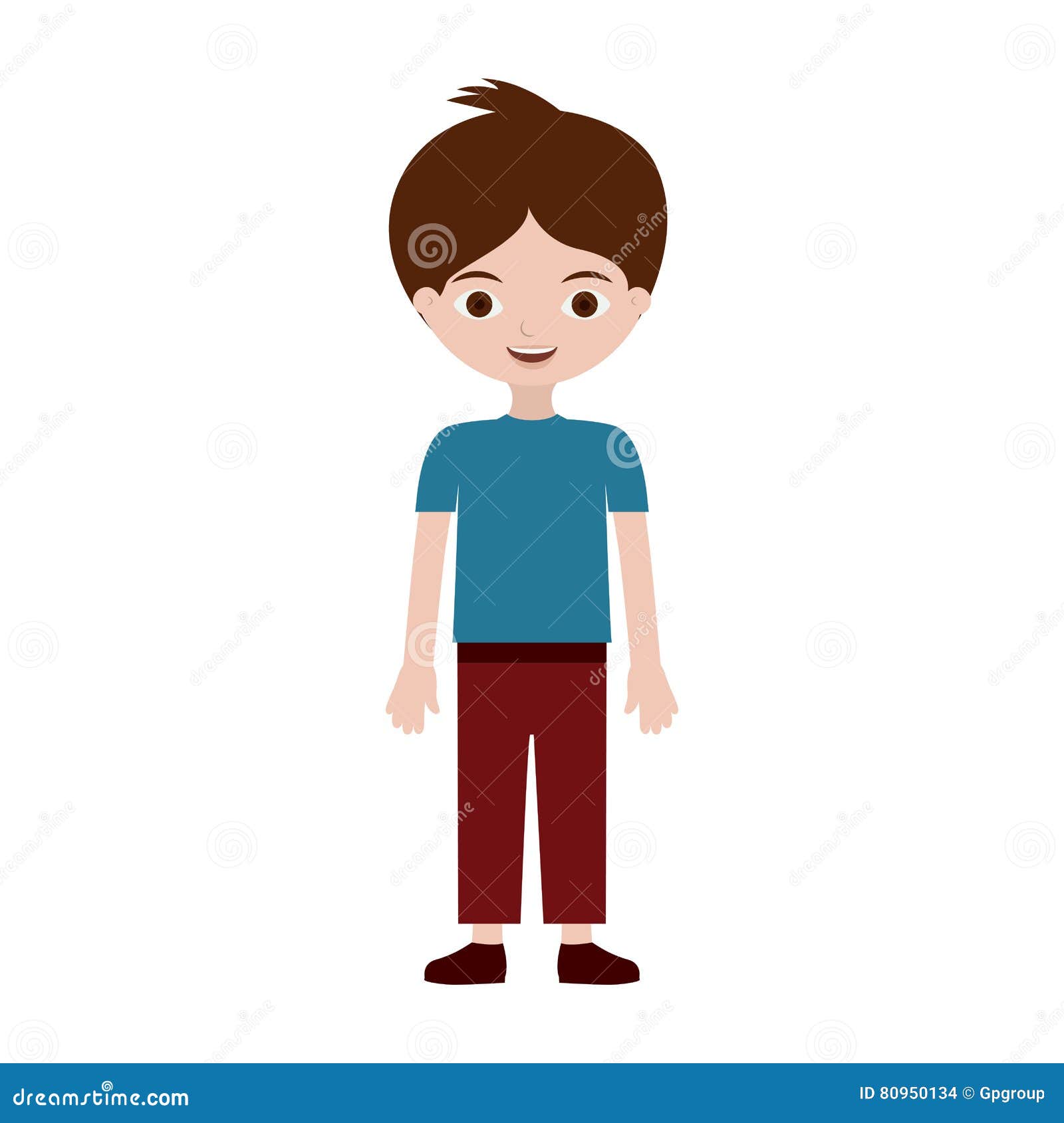 Young Boy with Informal Suit Stock Vector - Illustration of schoolboy ...