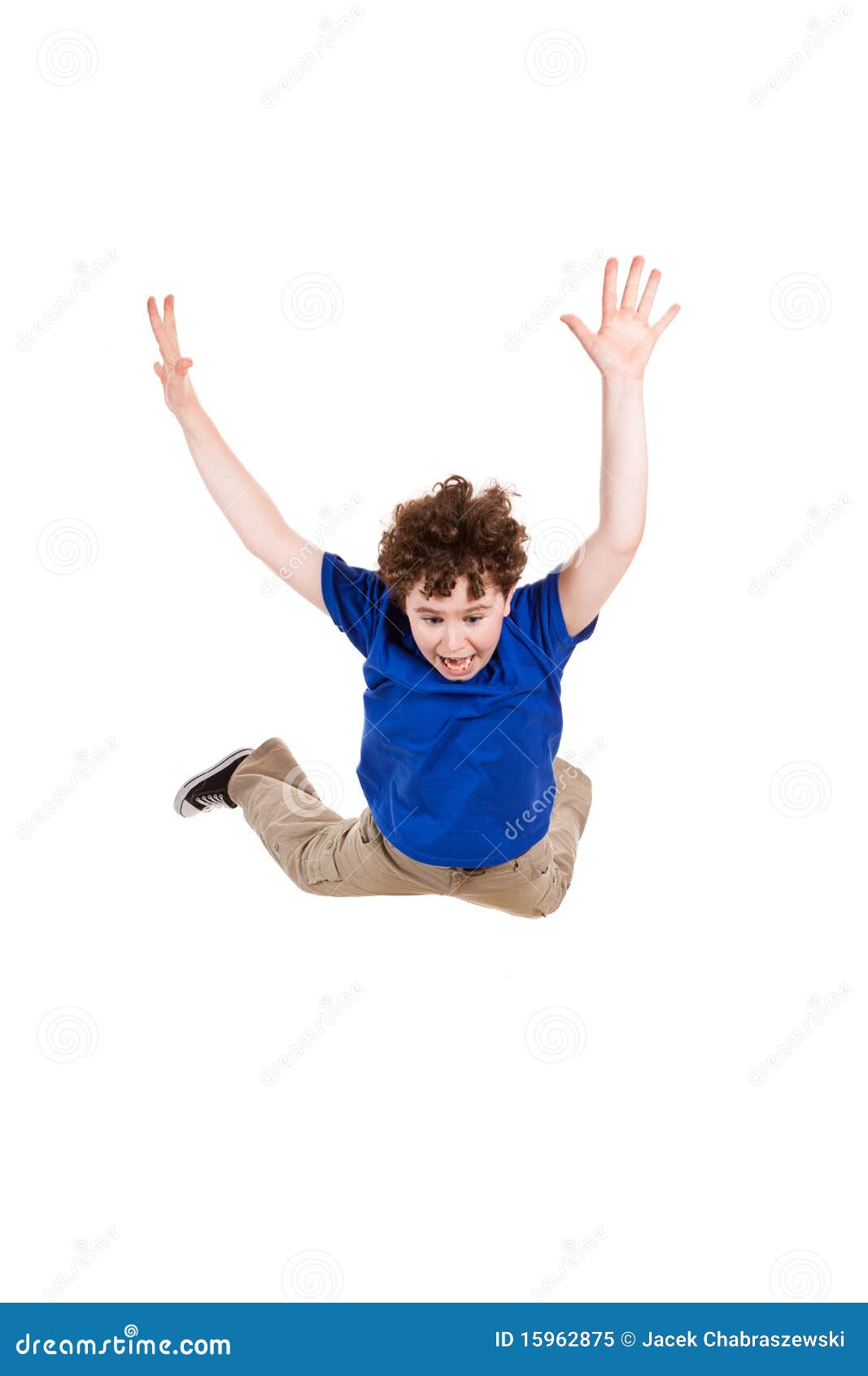 Young boy jumping stock image. Image of enjoyment, children - 15962875