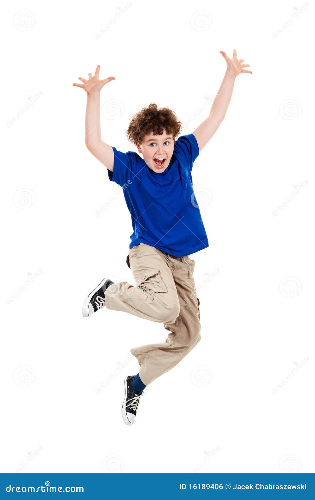 Young boy jumping stock photo. Image of freedom, caucasian - 16189406