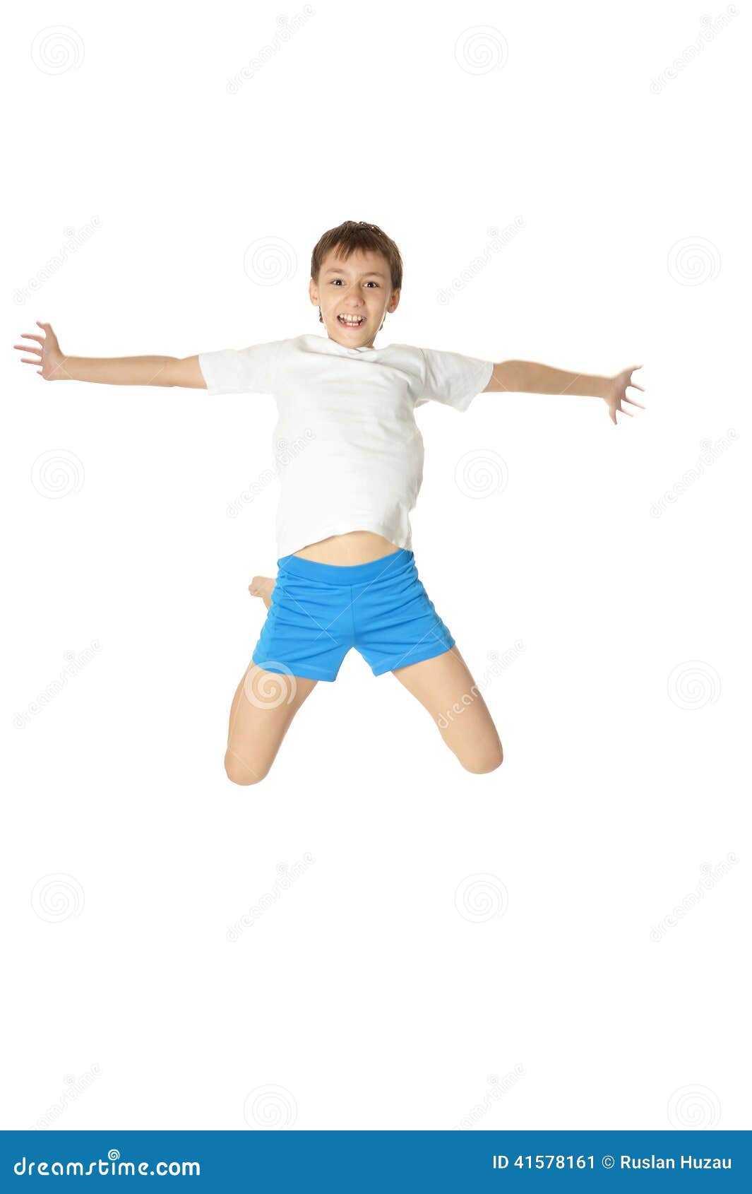 Young boy jumping stock image. Image of sort, studio - 41578161