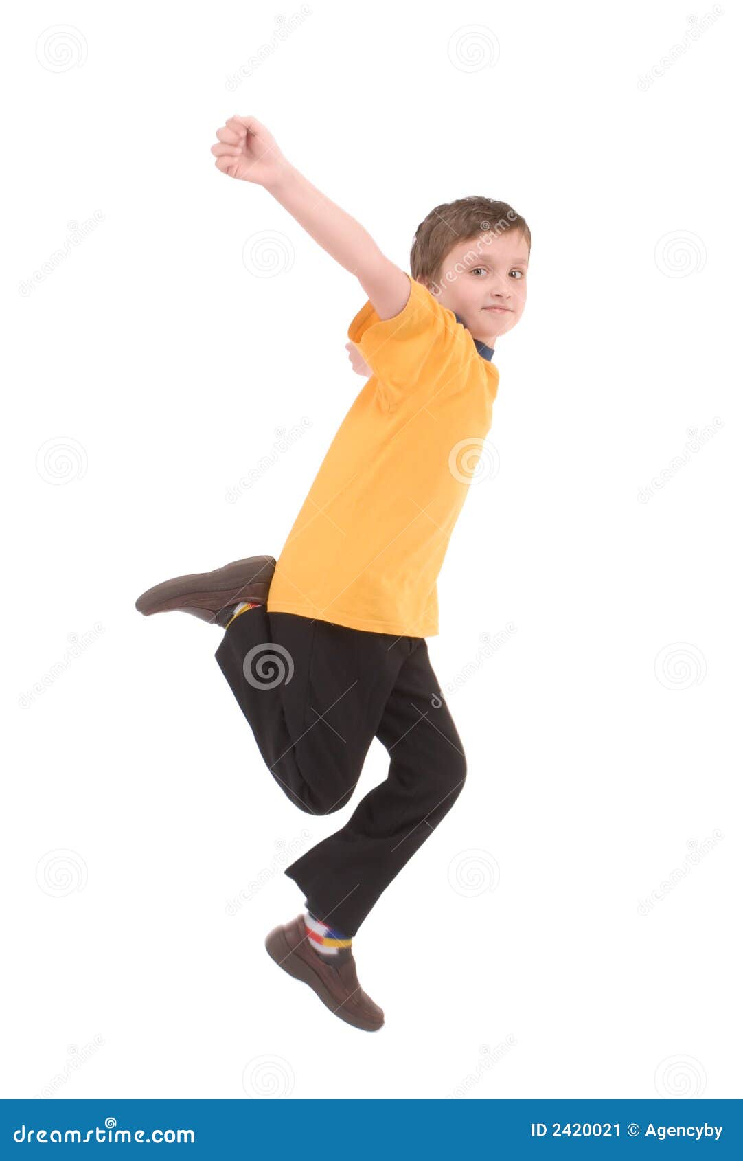Young boy jumping up stock image. Image of face, male - 2420021