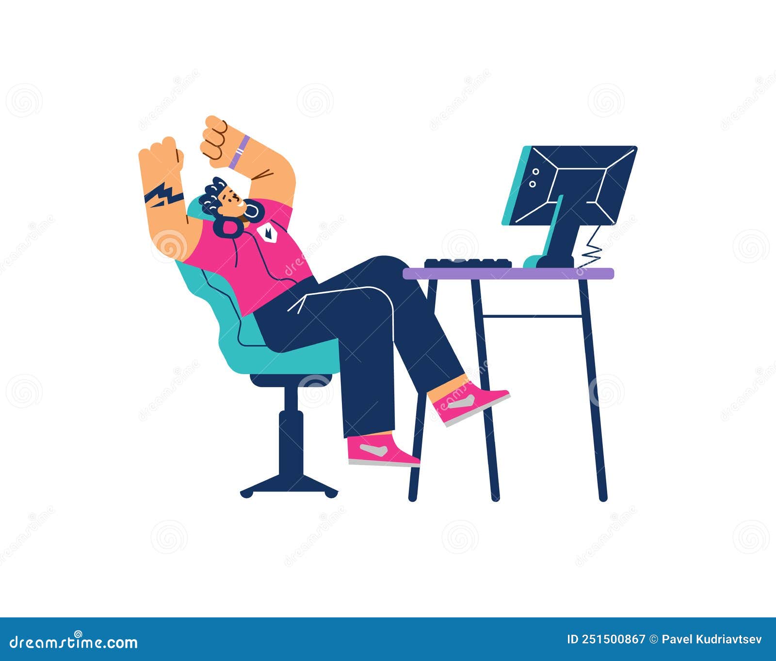 Young Dad Leaned Over To The Little Daughter. Father's Day. Caring ...