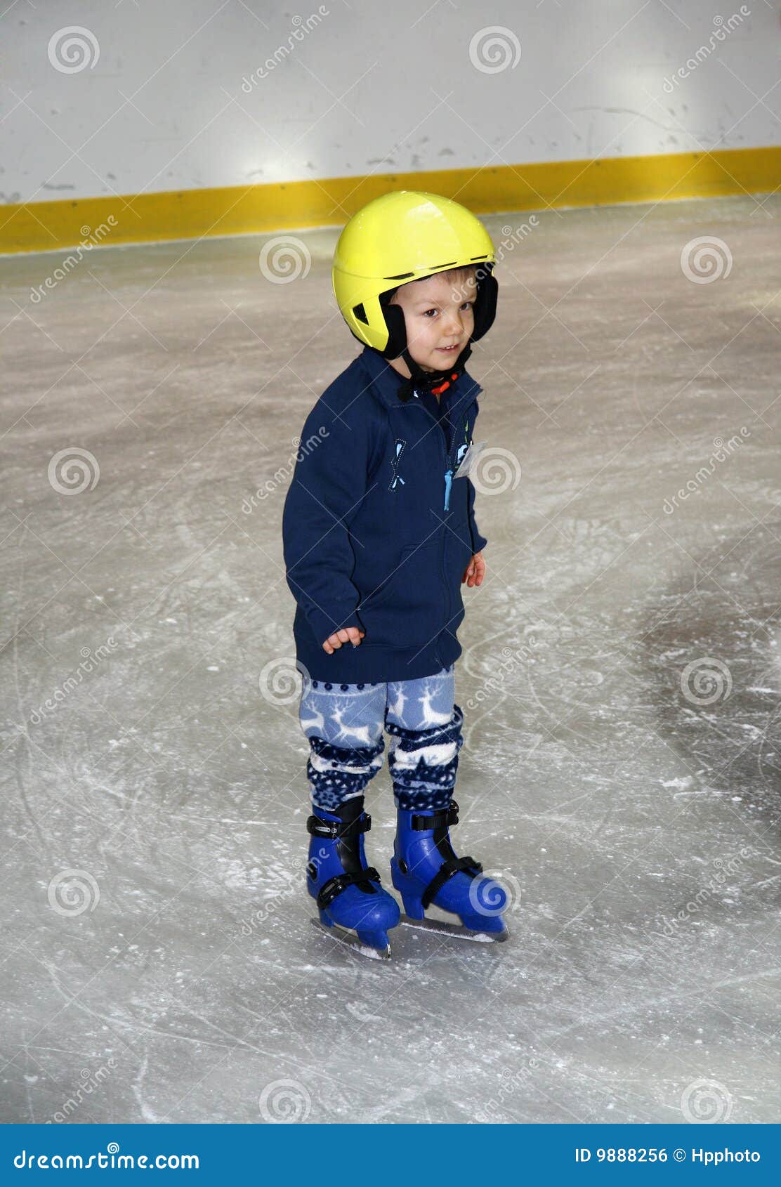 Young Boy Learning To Skate Stock Photo - Image of skate, skating: 9888256