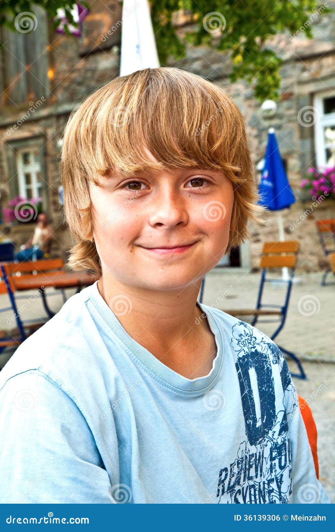 Young Boy Looking Confident Stock Photo - Image of laughing, cute: 36139306