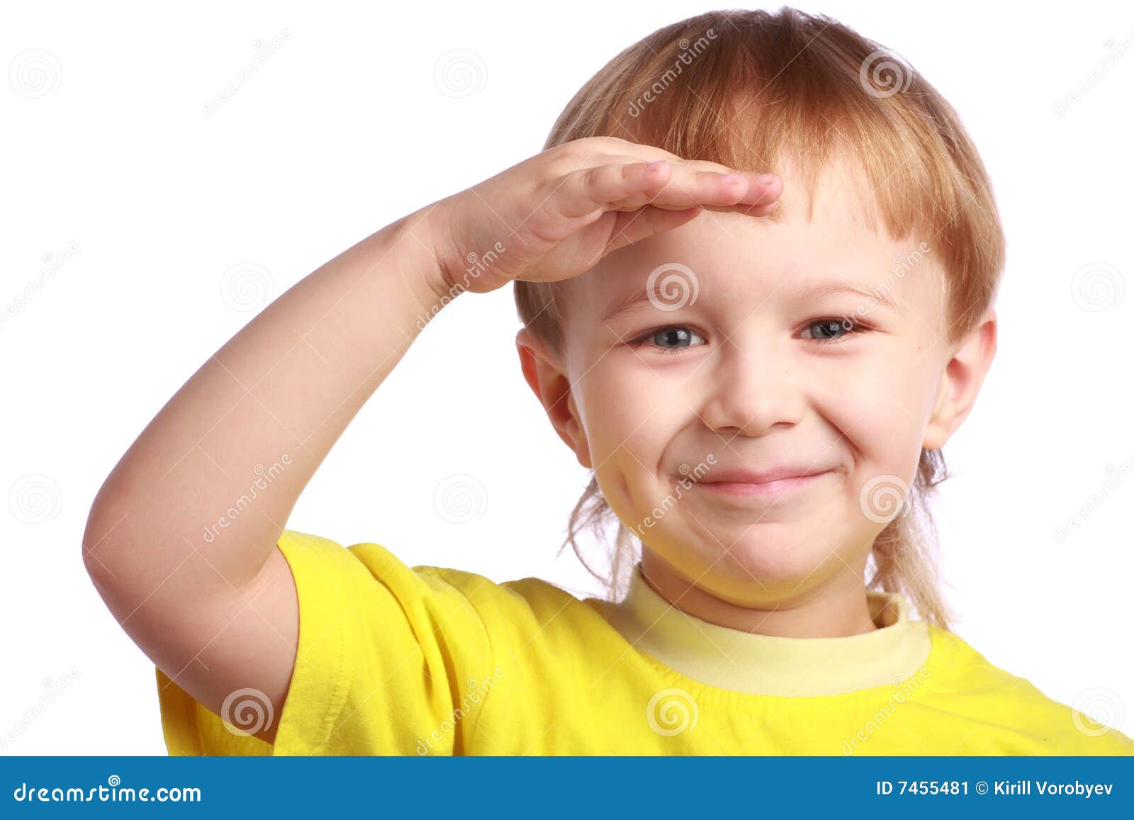 Young boy looking forward stock image. Image of isolated - 7455481