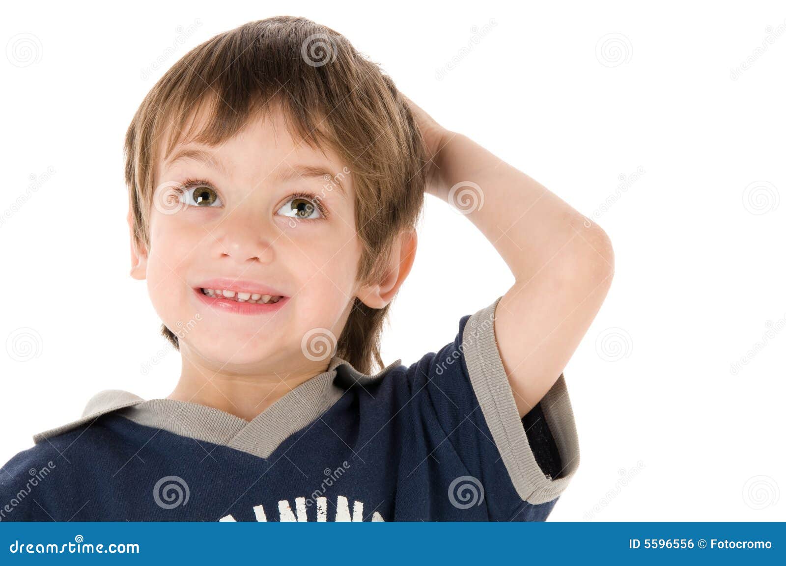 Young boy looking up stock photo. Image of expression - 5596556