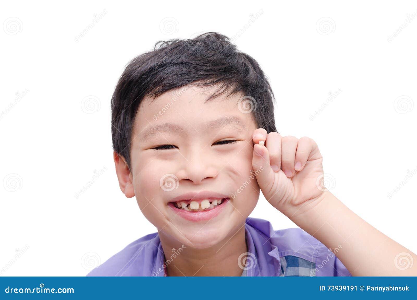 Young boy losing his tooth stock image. Image of care - 73939191