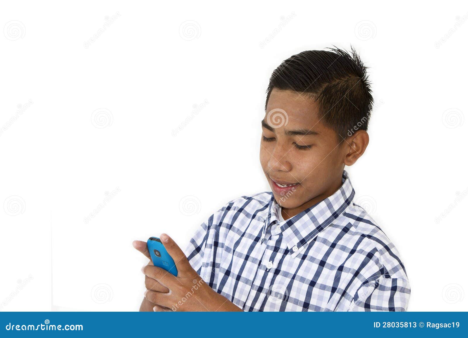 Young Boy with a Mobile Phone Stock Image - Image of blond, male: 28035813