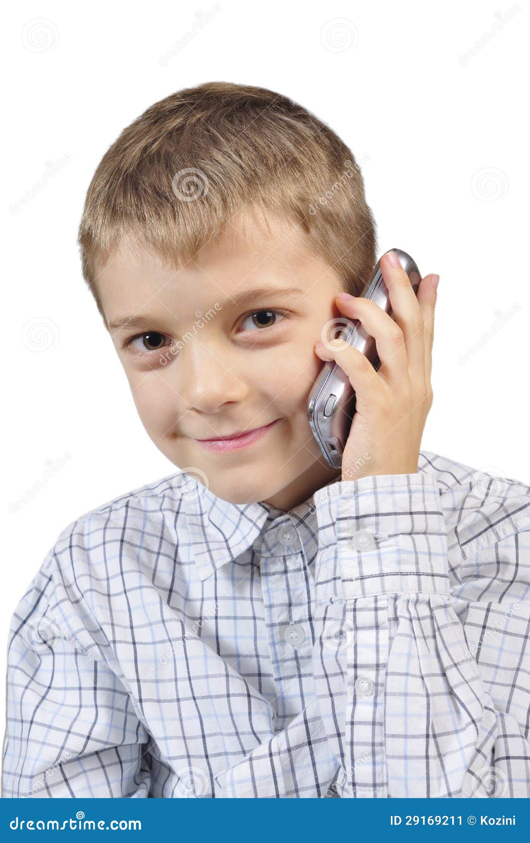 Young Boy with Mobile Phone Stock Image - Image of person, human: 29169211