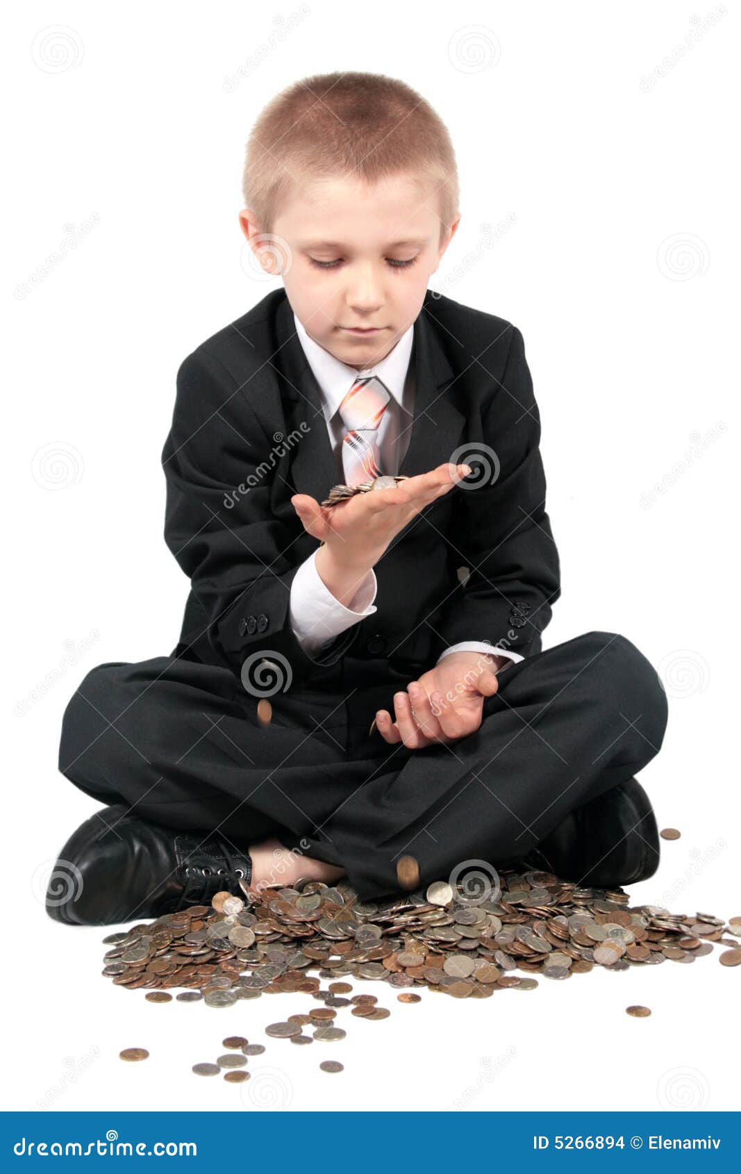 Young boy with money. stock photo. Image of raffle, luck - 5266894