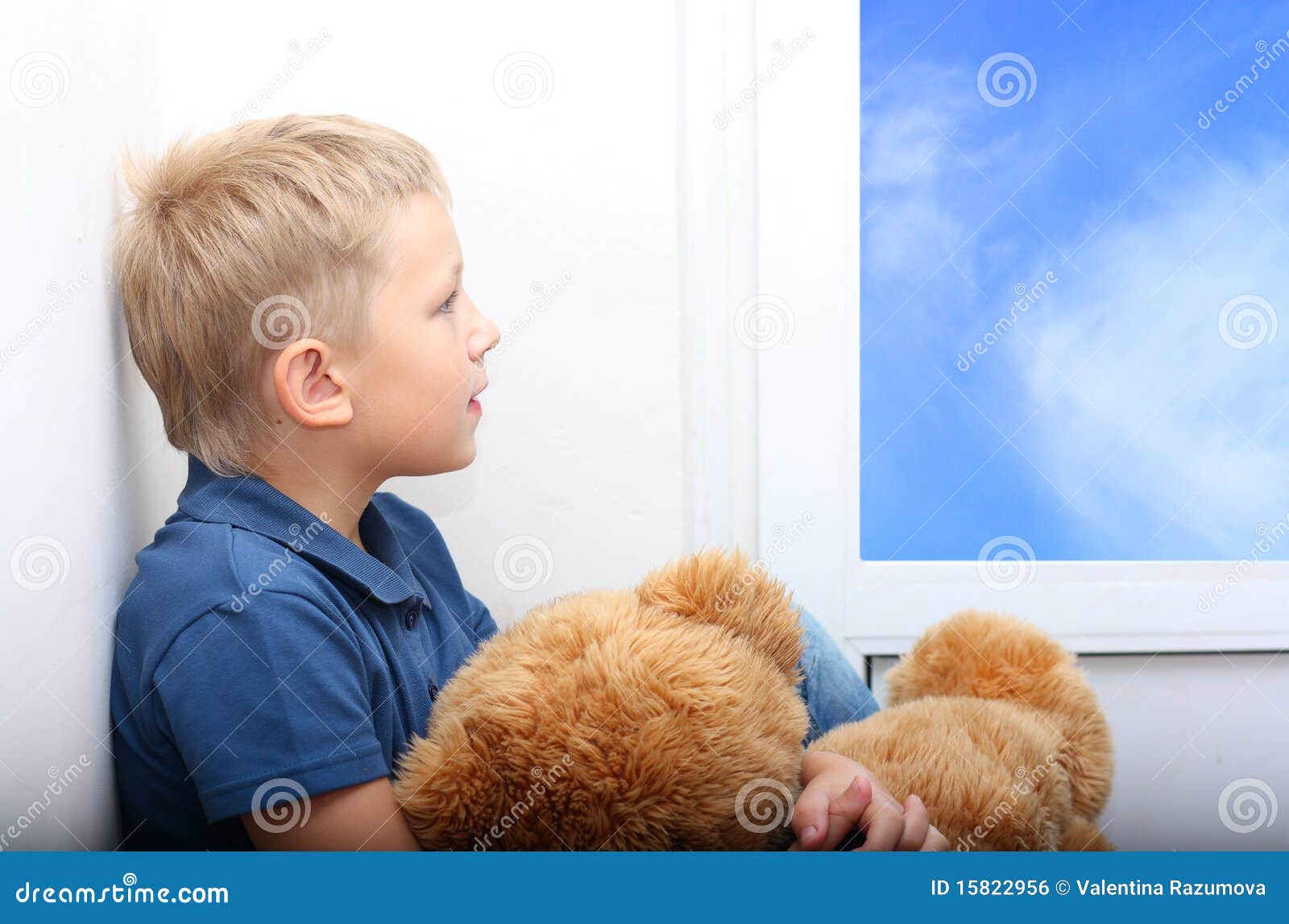 Young boy near window stock photo. Image of insurance - 15822956