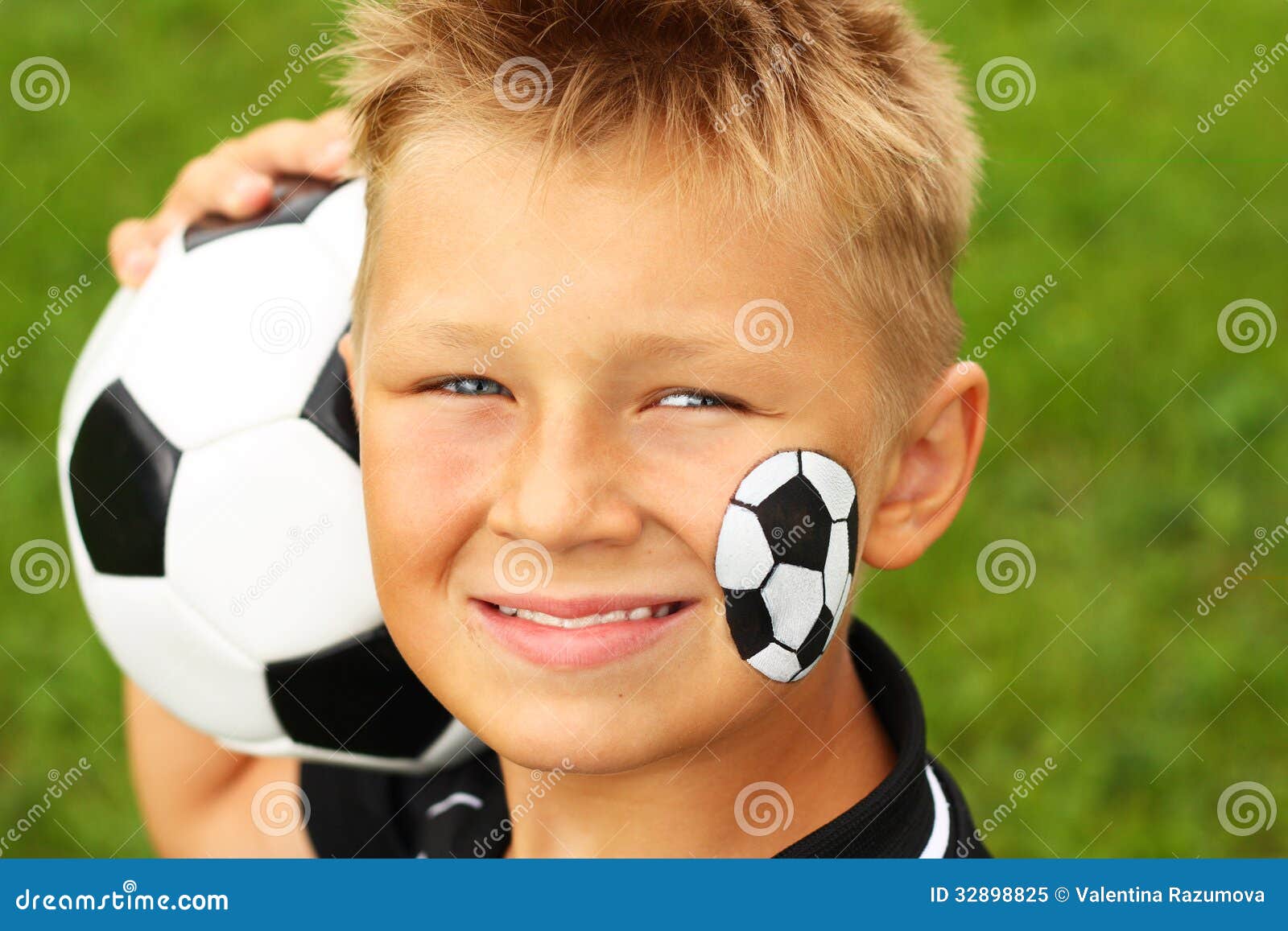 Soccer Ball Face Painting