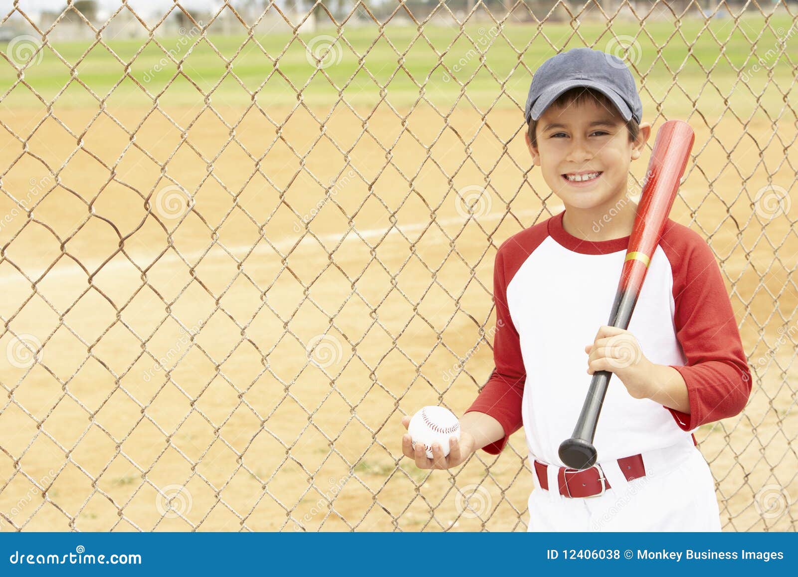 Young Boy Playing Baseball stock photo. Image of year - 12406038