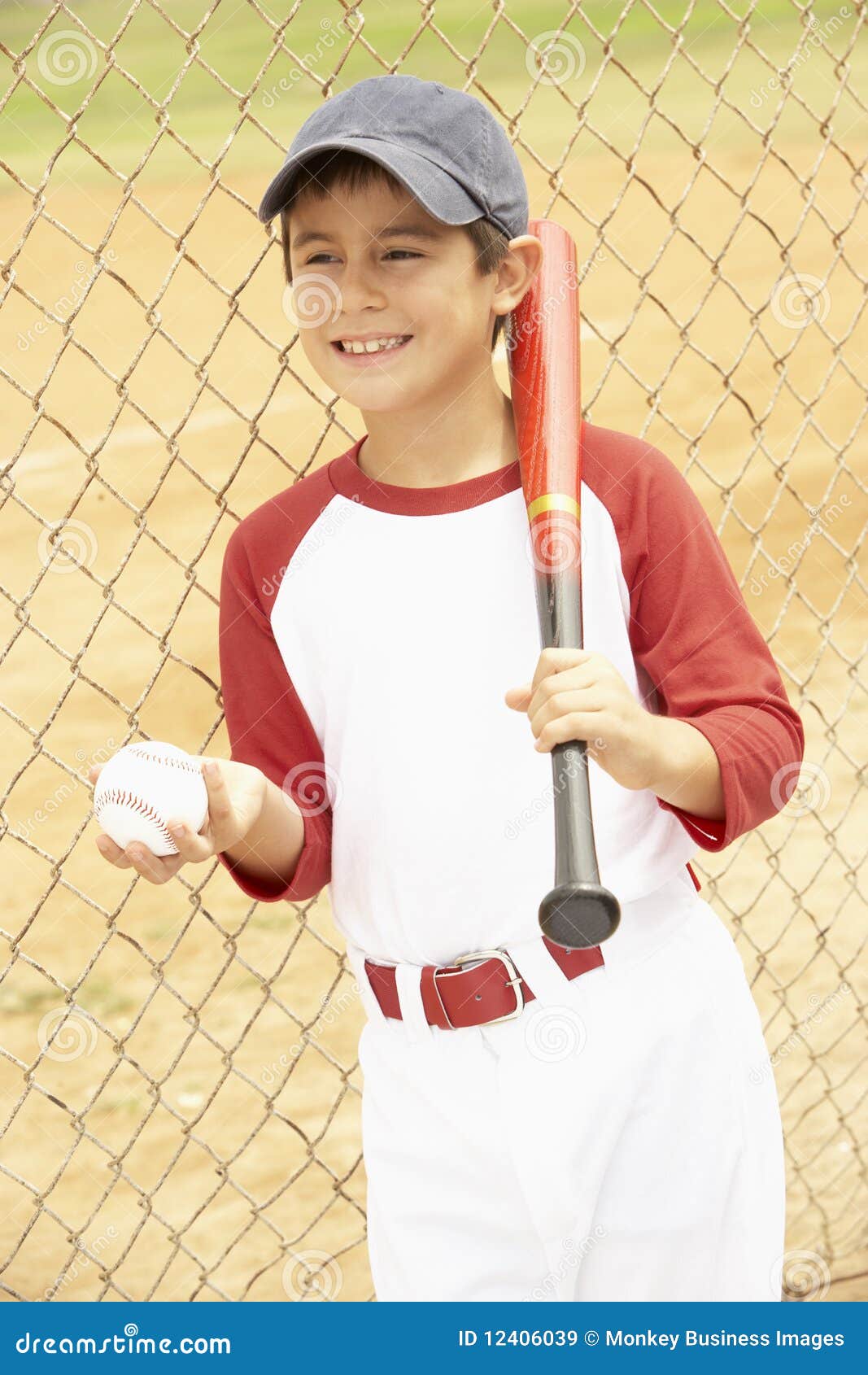 Young Boy Playing Baseball stock image. Image of child - 12406039