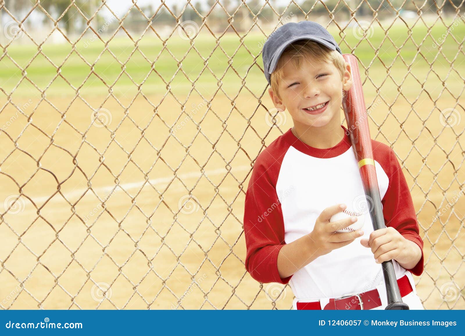 Young Boy Playing Baseball stock image. Image of year - 12406057