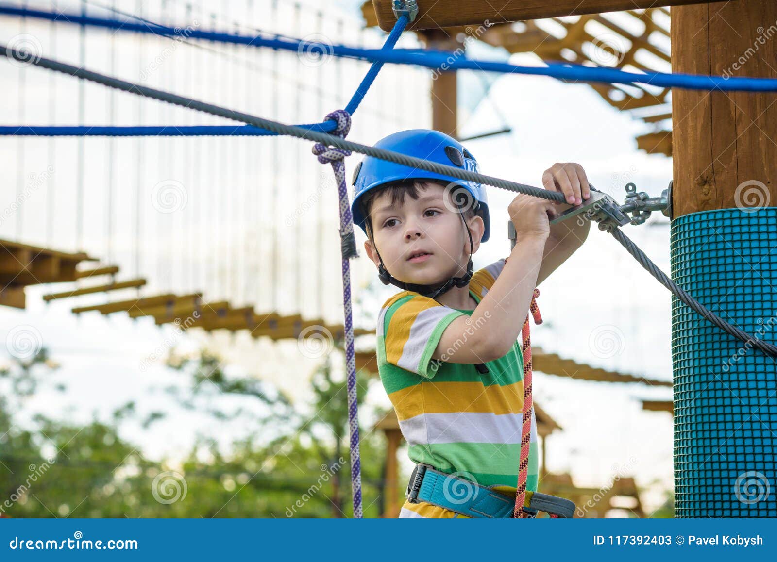 Young Boy Playing and Having Fun Doing Activities Outdoors. Happiness ...