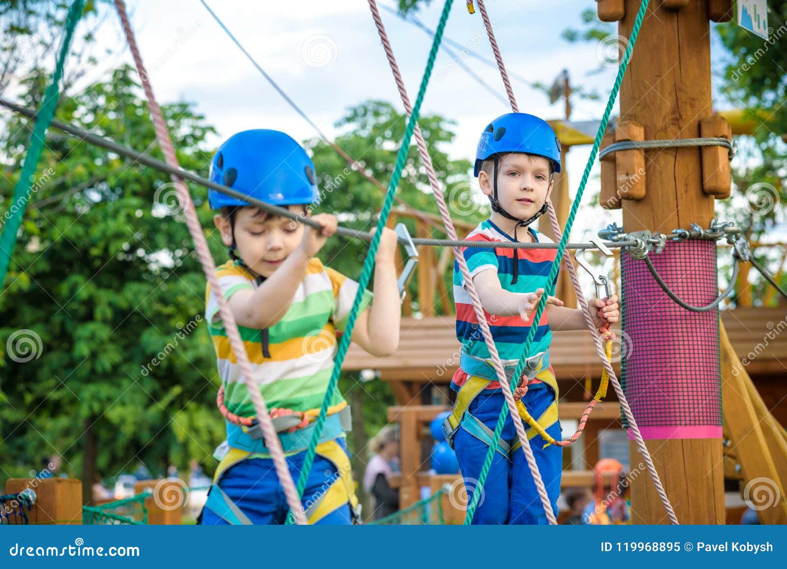 Young Boy Playing and Having Fun Doing Activities Outdoors. Happiness ...
