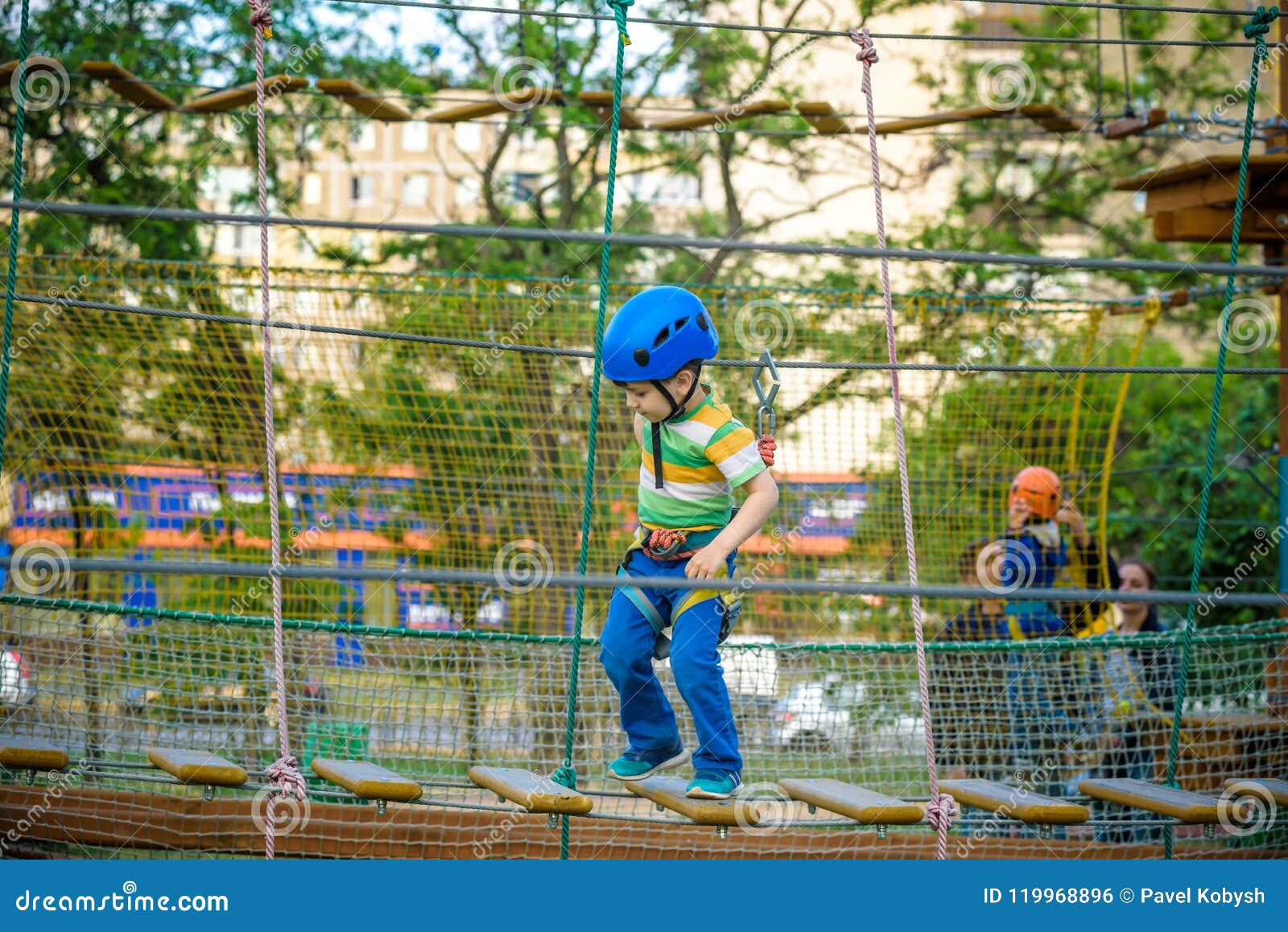 Young Boy Playing and Having Fun Doing Activities Outdoors. Happiness ...