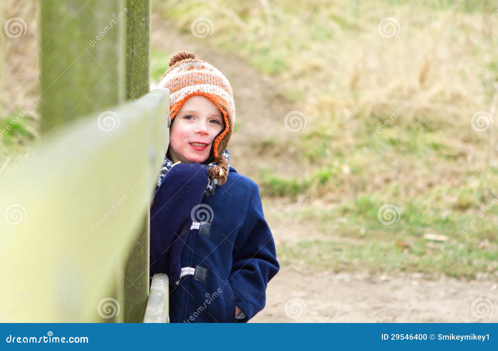 Young Boy Playing at the Park on a Cold Day Stock Photo - Image of ...