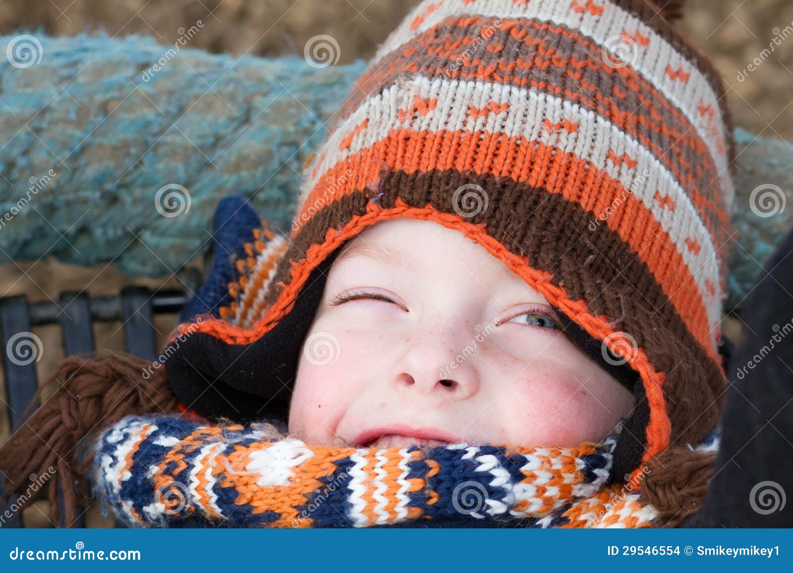 Young Boy Playing at the Park on a Cold Day Stock Photo - Image of park ...