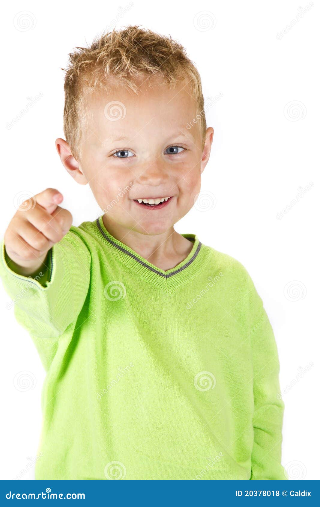 Young Boy Pointing - Isolated Stock Photo - Image of asking, beautiful ...