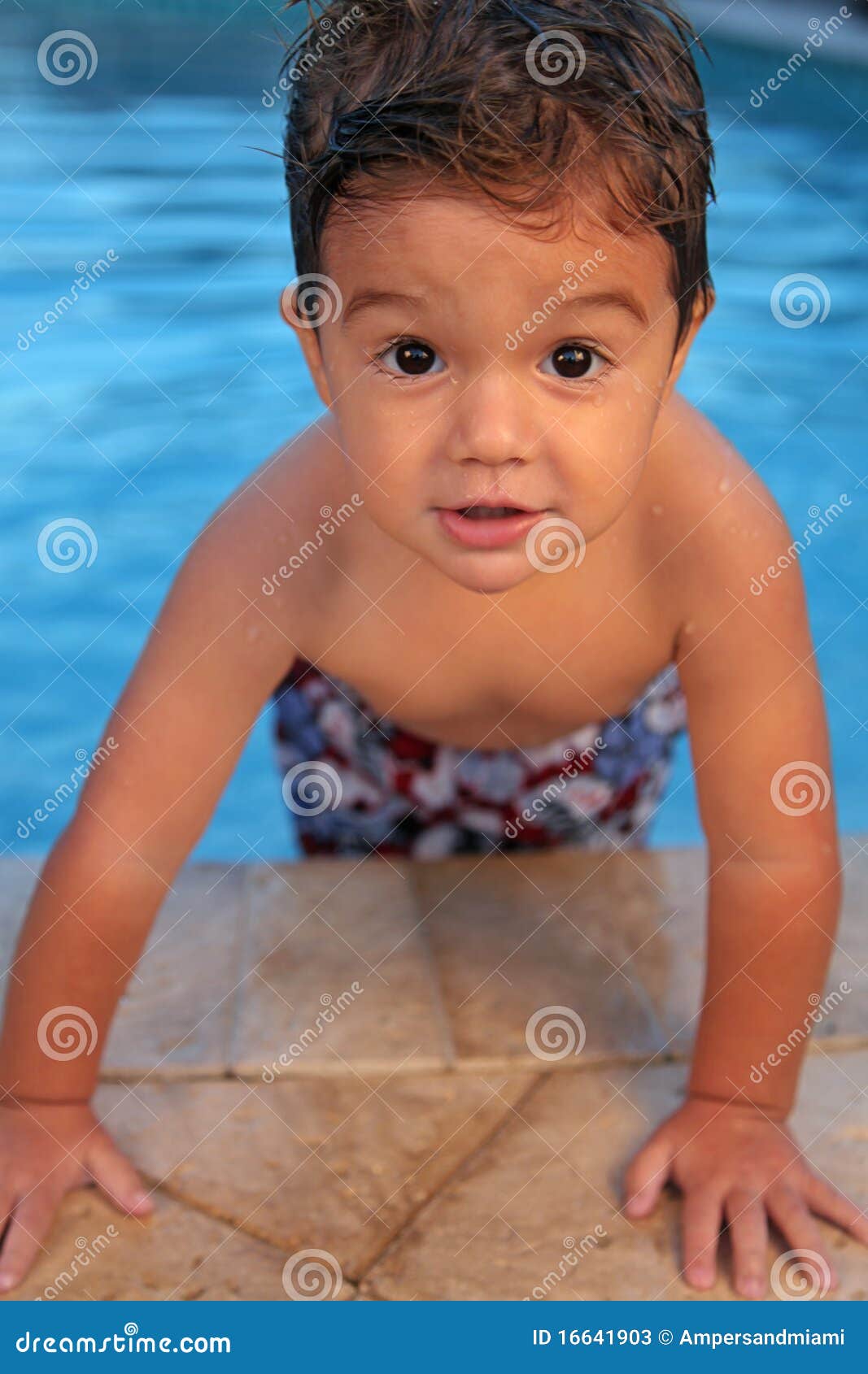 Young boy in pool stock image. Image of relaxation, cute - 16641903