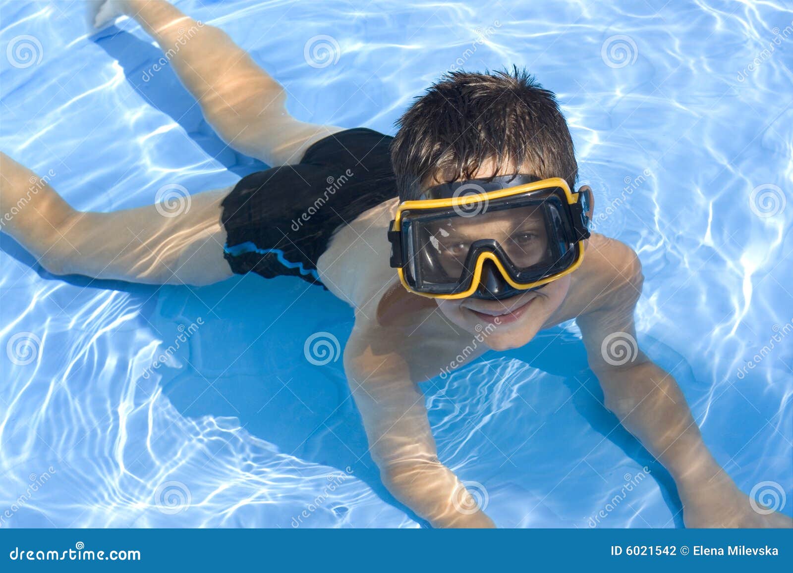 Young Boy In Pool Stock Photography - Image: 6021542