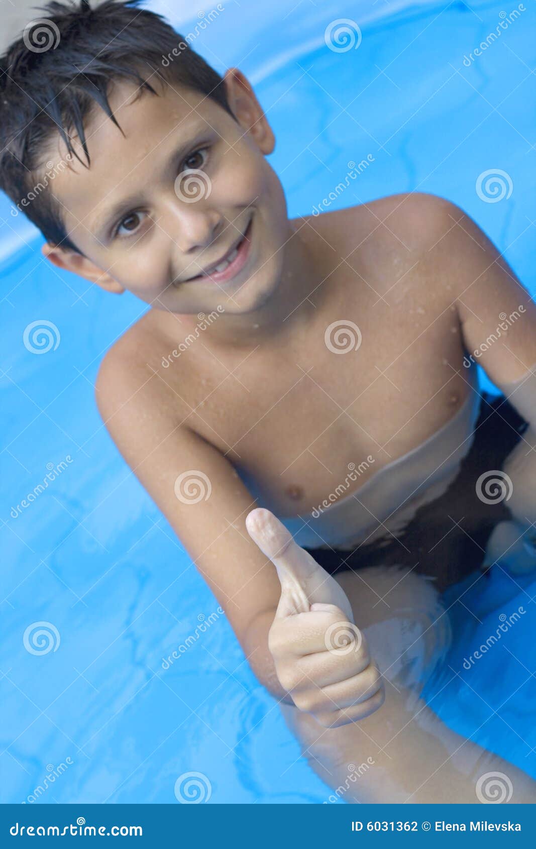 Young boy in pool stock photo. Image of holiday, healthy - 6031362