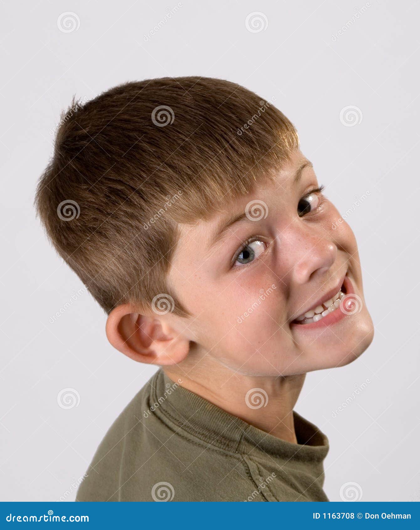Young Boy Portrait Big Smile Stock Photo - Image of child, smile: 1163708
