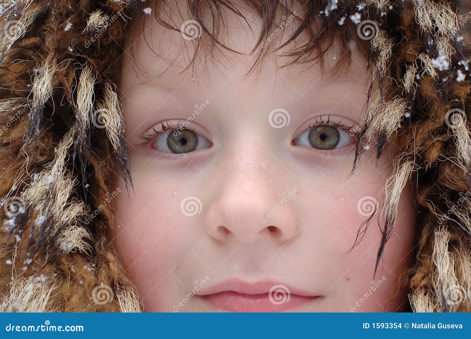 Young Boy Portrait (side View) Stock Photo - Image of friendly, blush ...