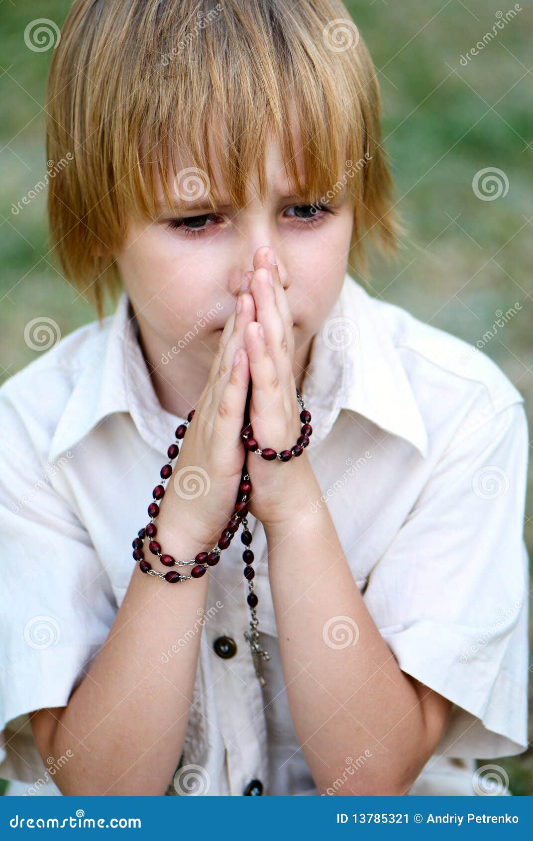 Young boy praying stock image. Image of studying, classy - 13785321