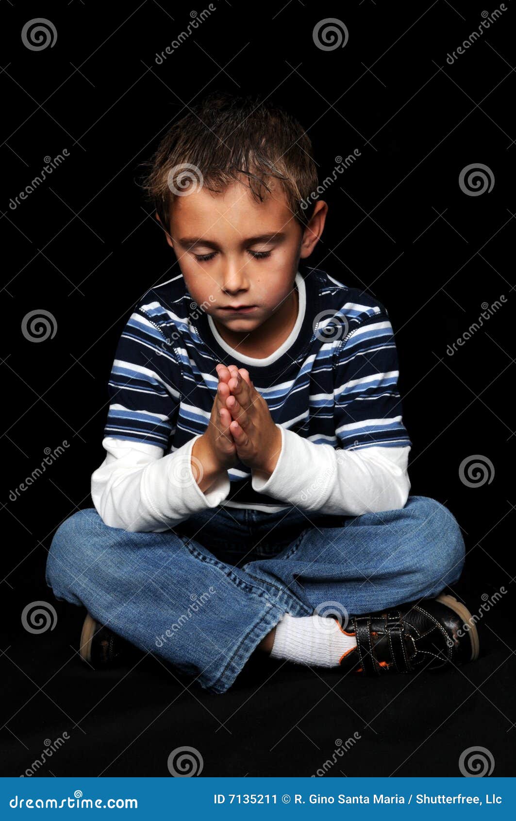 Young Boy Praying stock image. Image of back, pure, kneeling - 7135211