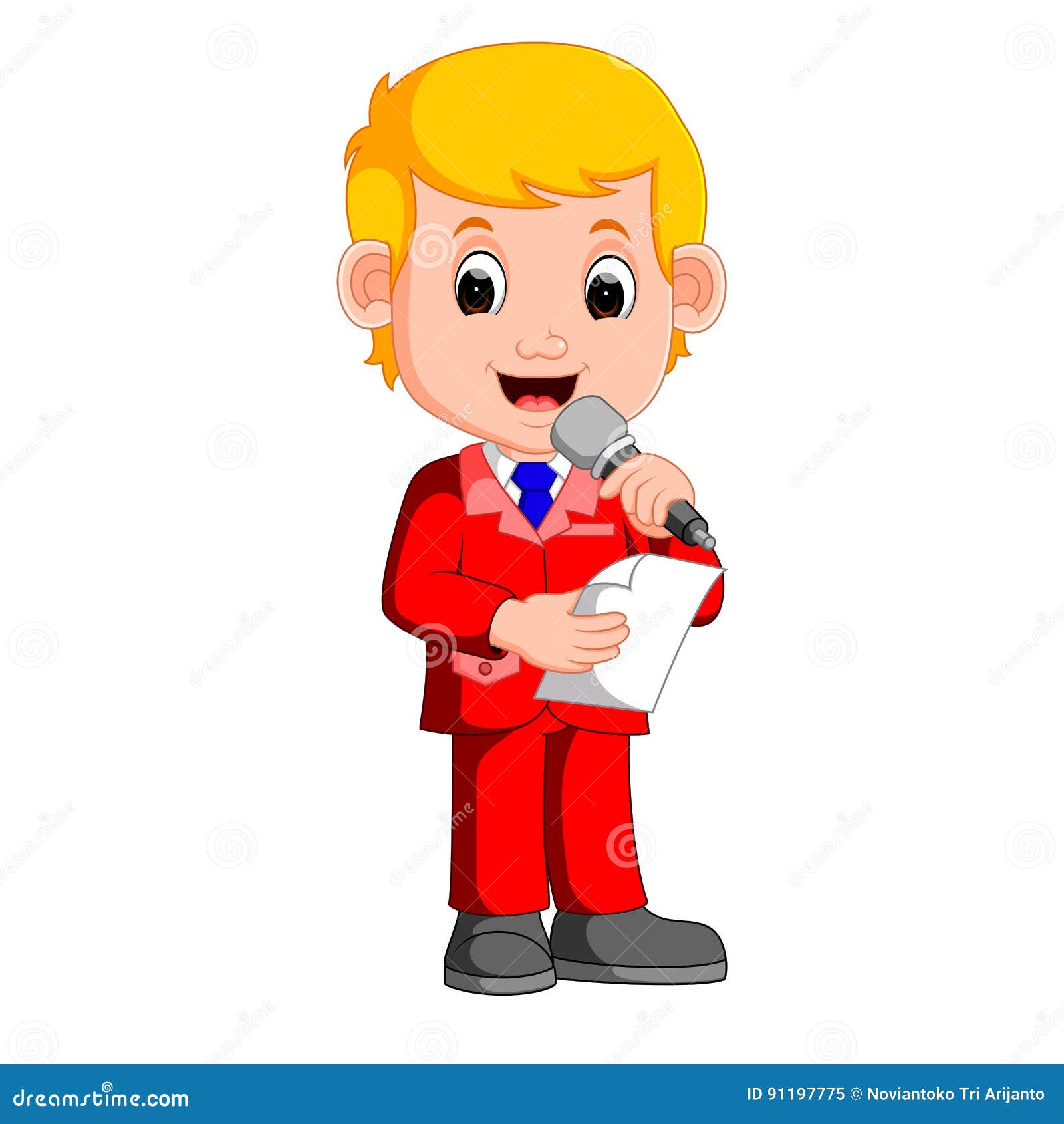 Tv Presenter. Vector Illustration | CartoonDealer.com #78973142
