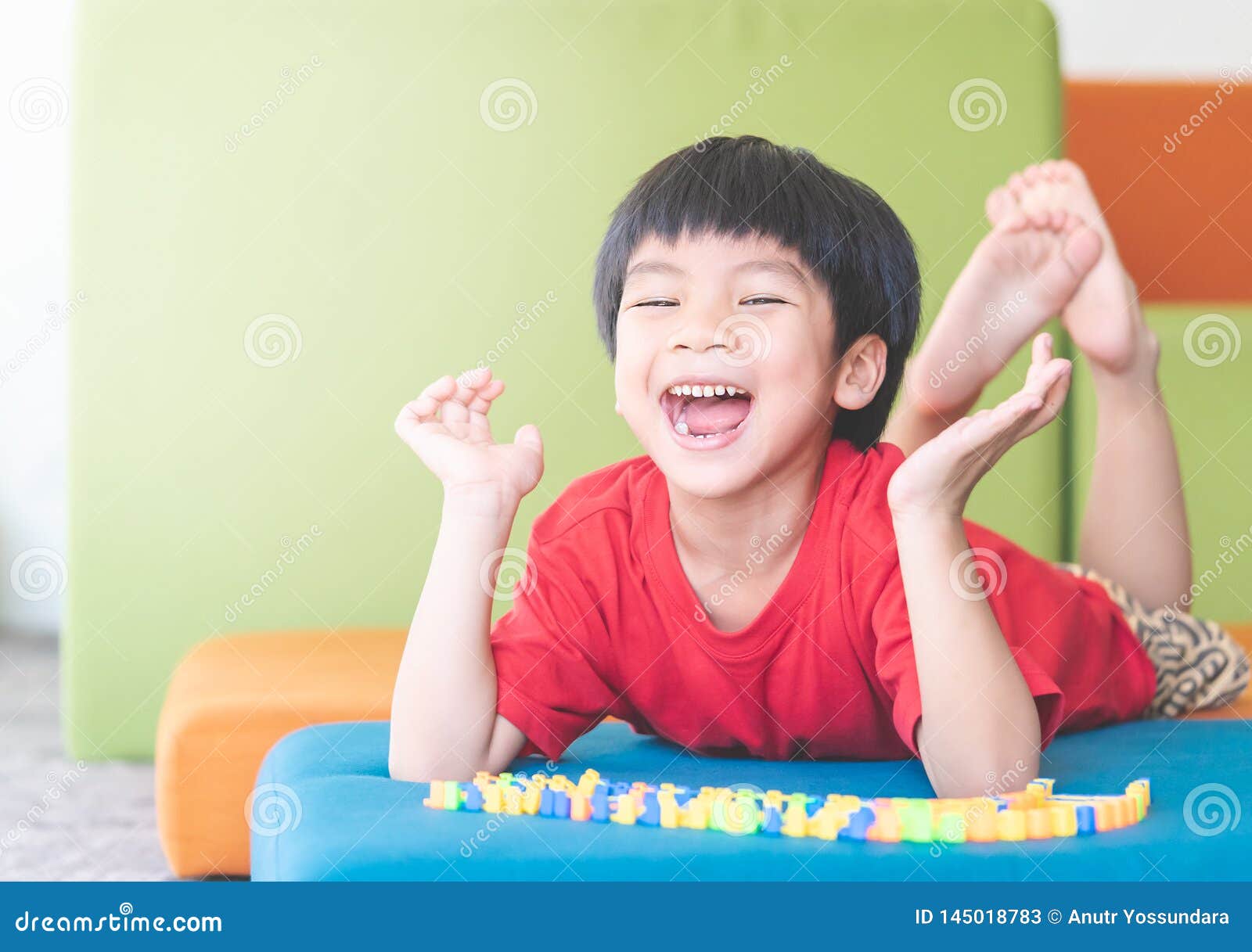 Boy Screaming Out Un Happy with His Toy Stock Image - Image of stressed ...