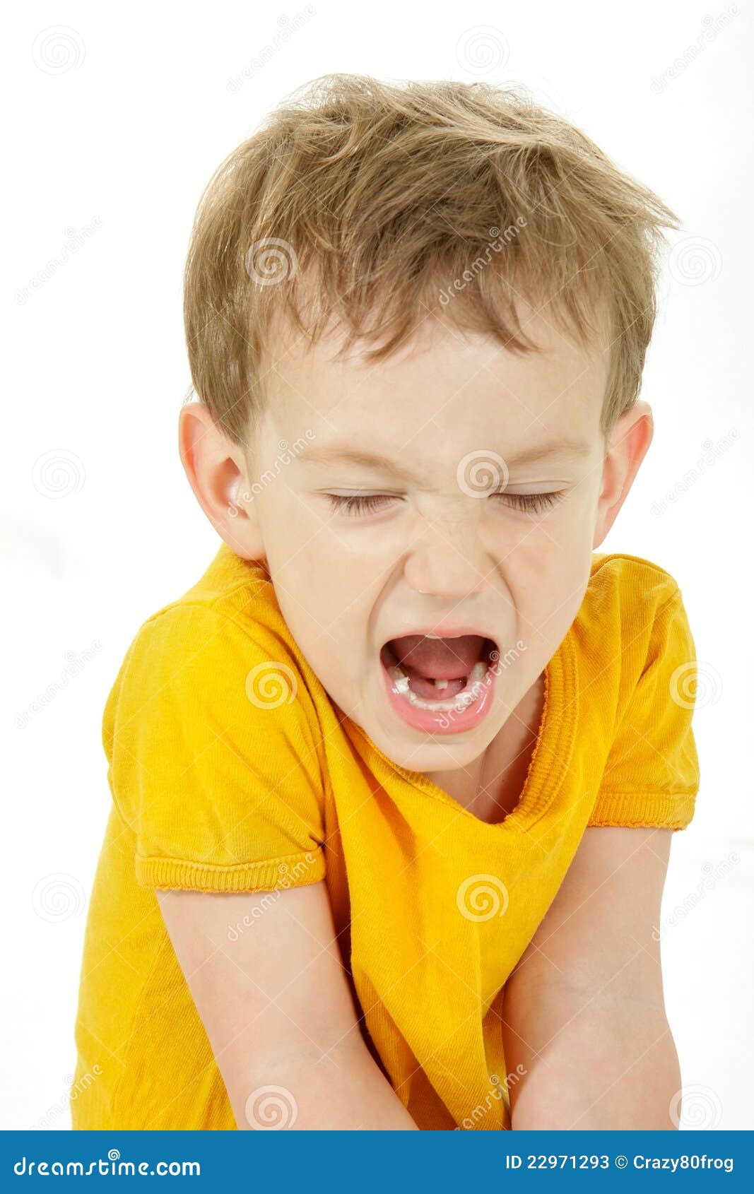 Young boy shouting stock image. Image of leisure, european - 22971293