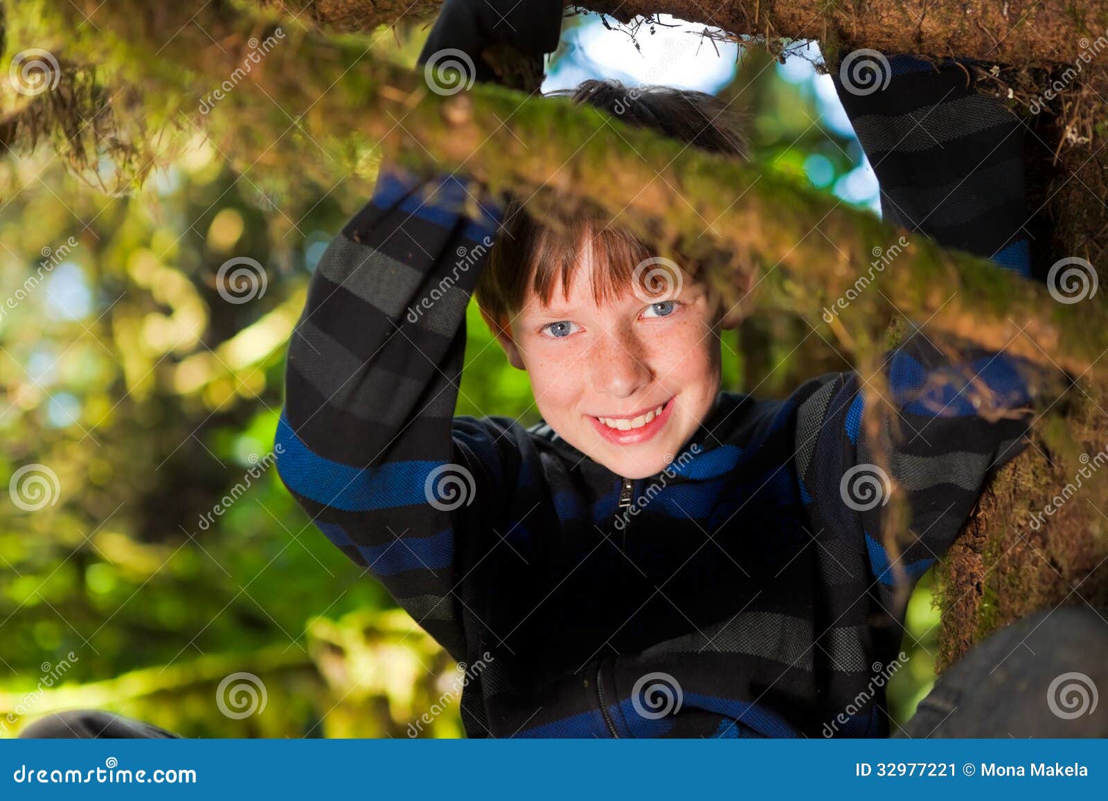 5,932 Young Boy Sitting Tree Smiling Stock Photos - Free & Royalty-Free ...