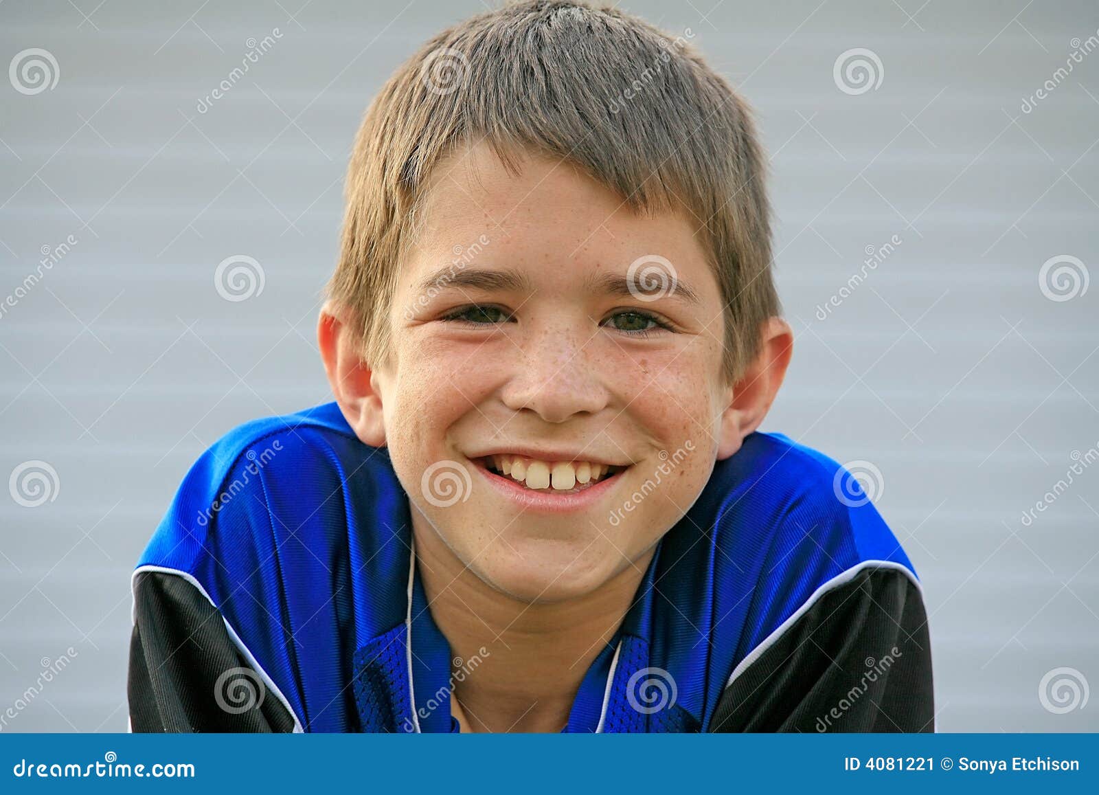 Young Boy Smiling stock image. Image of domestic, face - 4081221