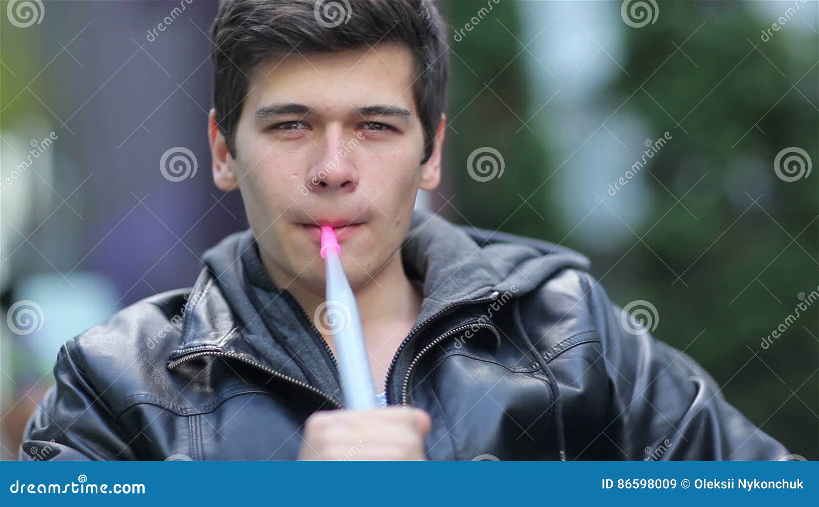 Young boy smoke the hookah stock video. Video of lifestyle - 86598009