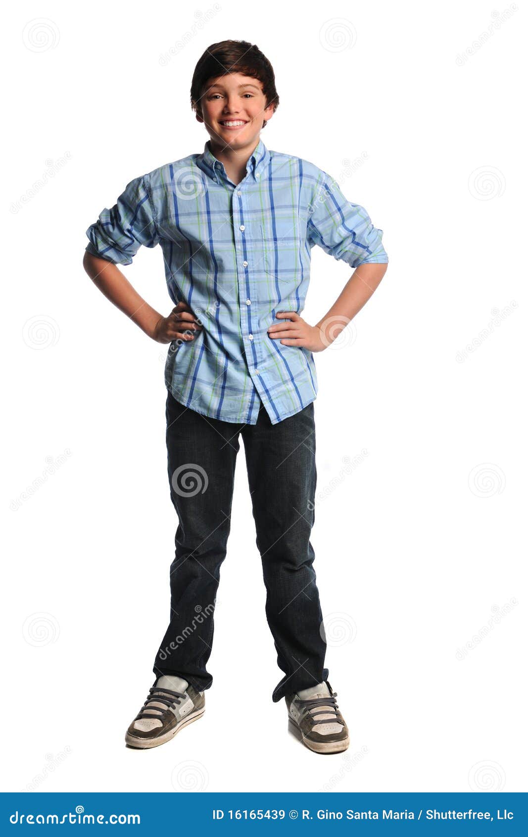 Young Boy Standing stock image. Image of white, friendly - 16165439