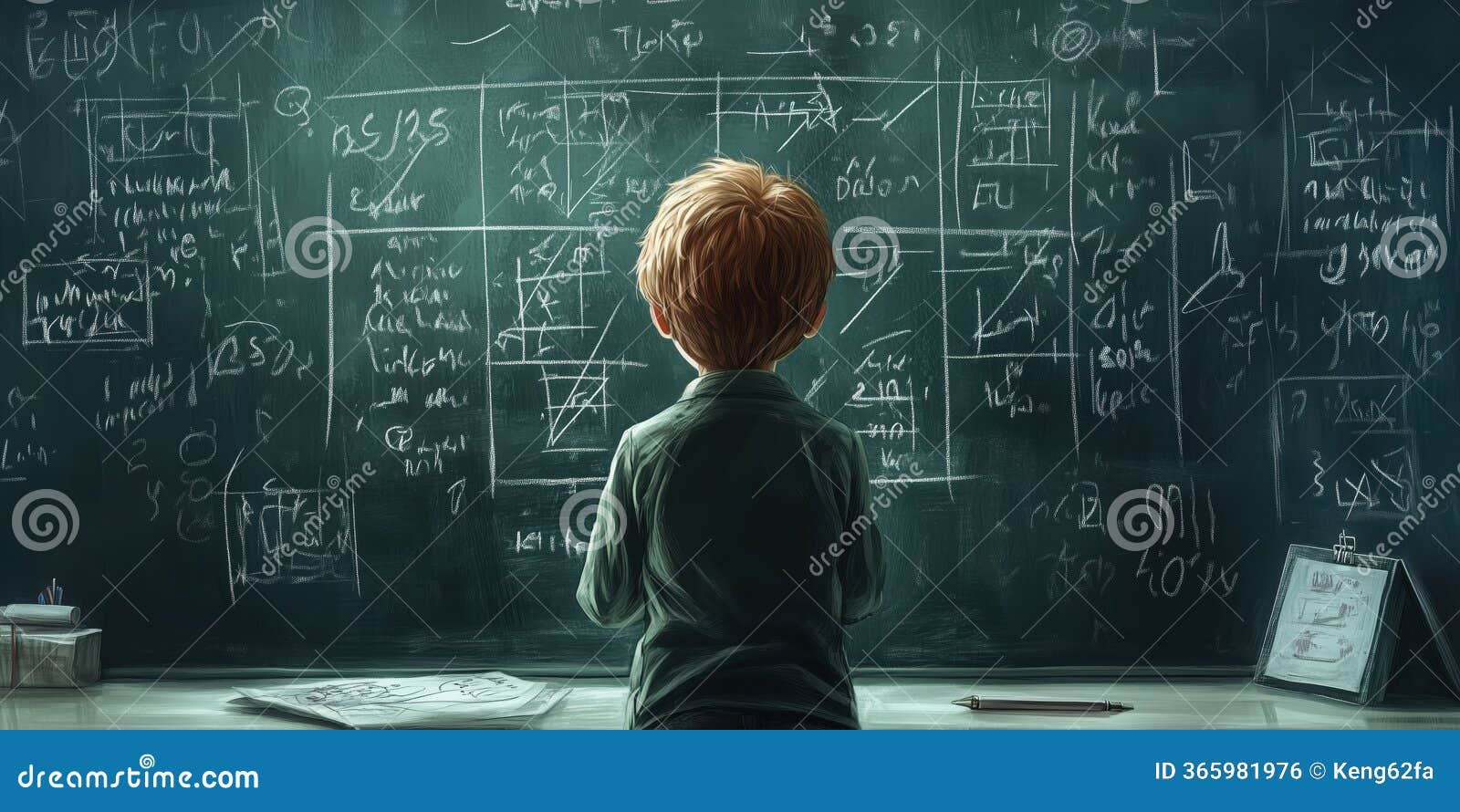 A Chalkboard Filled With Complex Mathematical Equations And Symbols ...