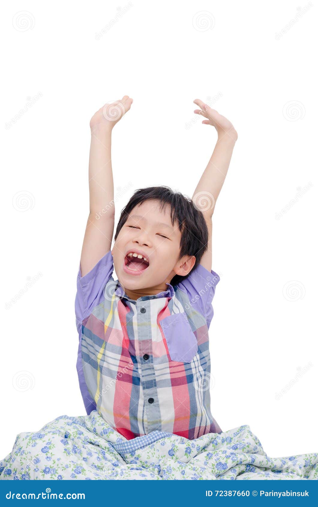 Young Boy Stretching Over White Stock Photo - Image of lifestyle, young ...