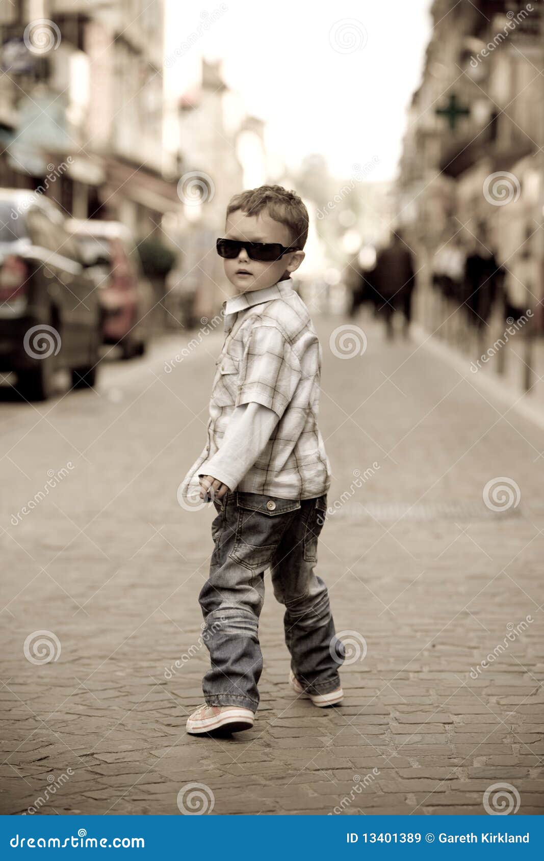 A Young Boy Struts His Stuff Stock Image - Image of white, model: 13401389