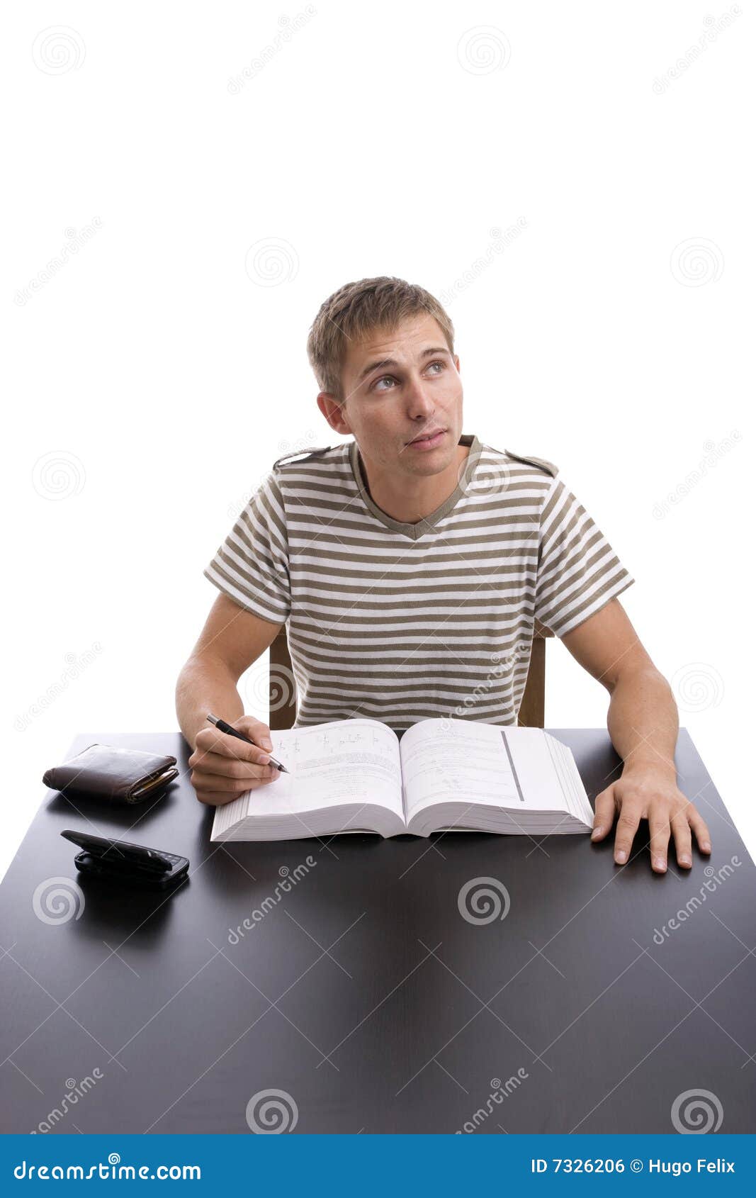 Young boy studying stock photo. Image of exam, education - 7326206