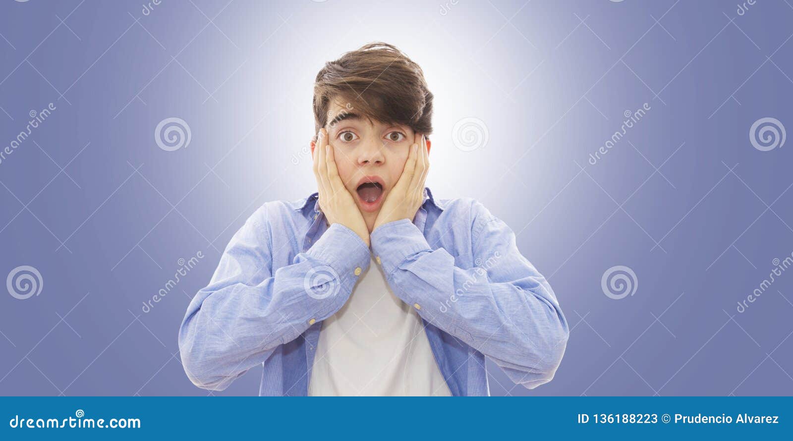Surprised boy stock image. Image of young, shock, modelling - 136188223