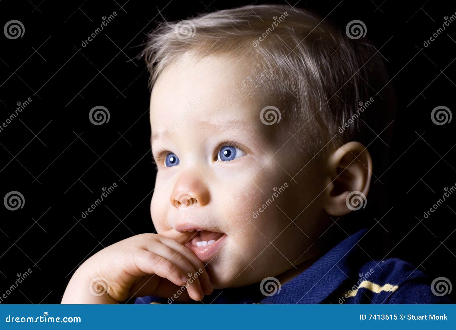 Young boy teething stock image. Image of smiling, male - 7413615