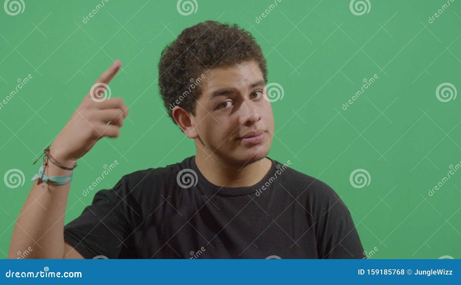 Suggesting Craziness by a Young Boy Stock Footage - Video of gesture ...