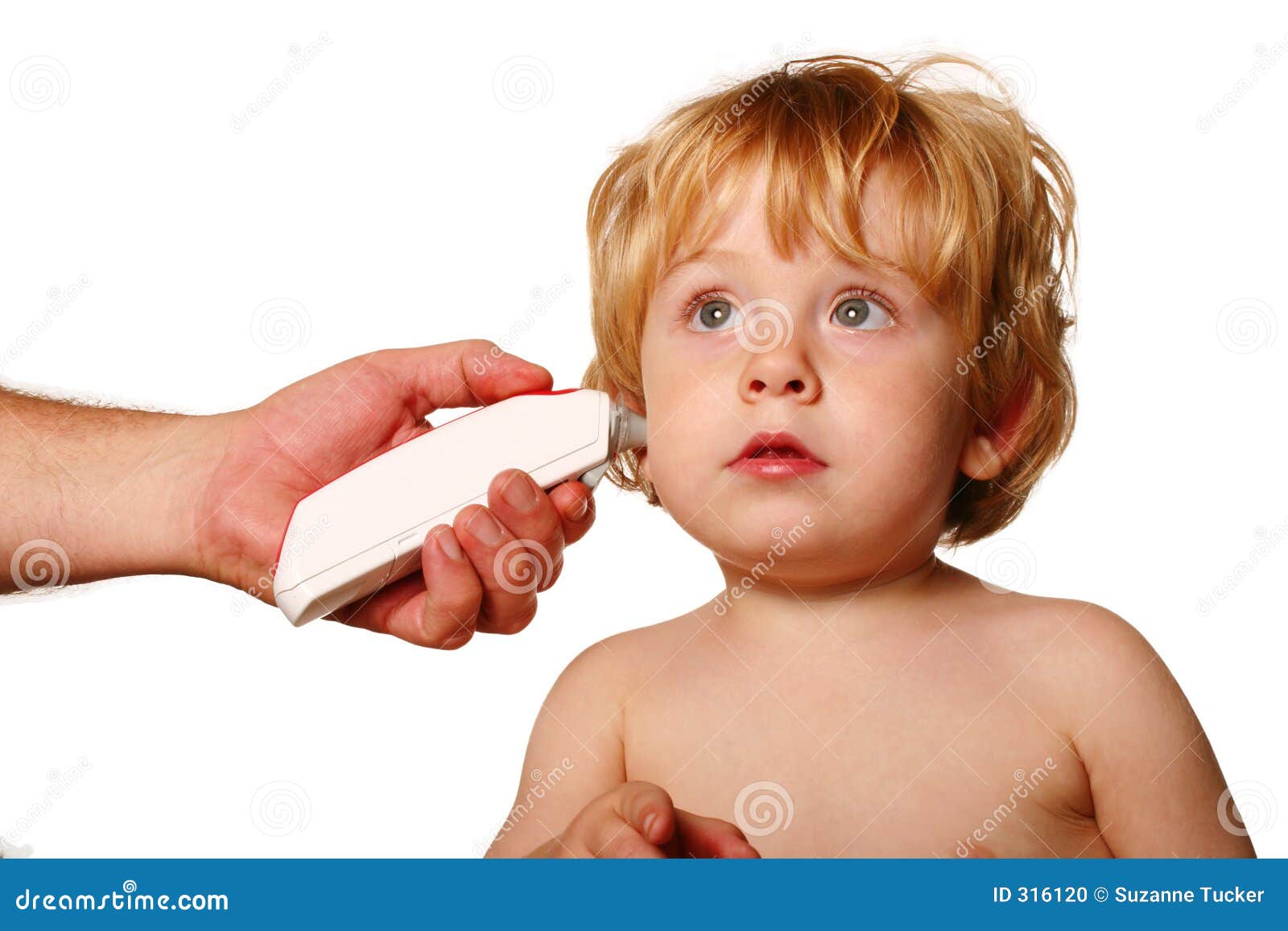 Young Boy with a Temperature Stock Photo - Image of medical, care: 316120