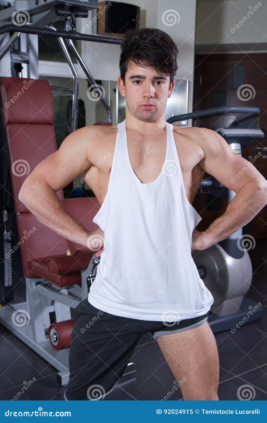 Young boy training stock image. Image of chest, model - 92024915