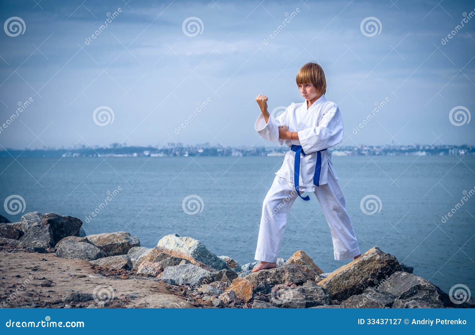 Young boy training karate stock image. Image of health - 33437127